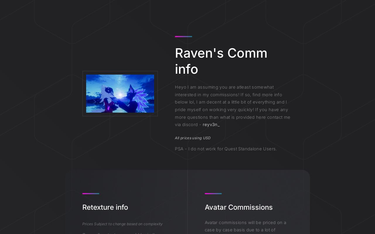 Raven's Commission info